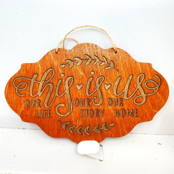 Handcrafted | Wall Decor | Baltic Birch Stained Wood Sign Handcrafted ...